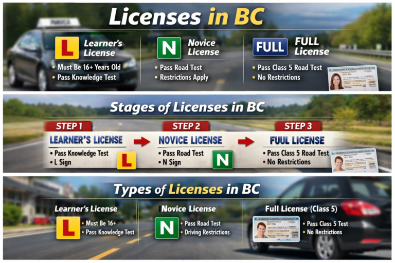 Licenses in BC | Types of Driver’s & Government Licenses Explained
